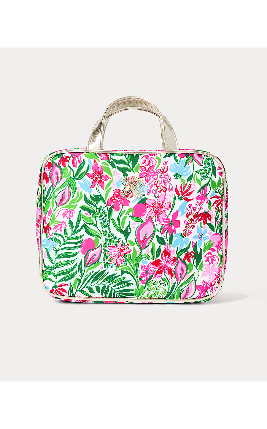 Constance Cosmetic Case - Glowing Gardens – Pink On Main